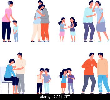 Empathy. Empathy and Compassion concept - people comforting each other ...