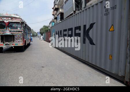 Containers used in Ashura mourning procession in connection of 10th ...