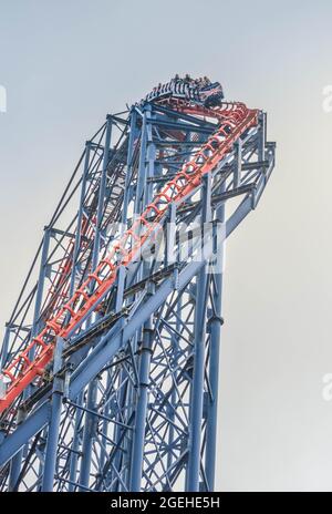 The Big One, the 235ft roller coaster, the largest in Europe, at ...