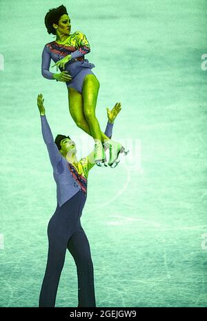 Kitty Carruthers, Peter Carruthers in the pairs skating competition at ...