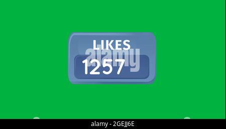 Numbers of likes 4k Stock Photo - Alamy
