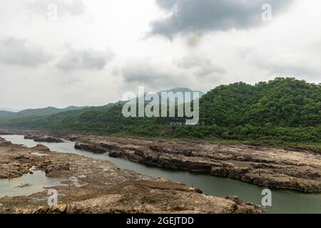 Narmada river bed as seen from the foot level of Statue of Unity in ...