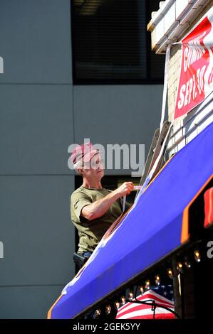 Sign displaying Grand Opening. Business overview Ribbon Cutting New ...