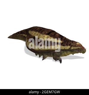 3D-illustration of a extinct dinosaur worm. isolated rendering object ...