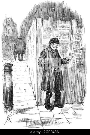 JAck the Ripper Punch 1888 Cartoon Illustration Stock Photo - Alamy