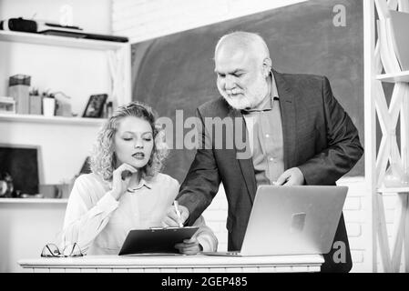 Difficult tasks. Knowledge test. High school college university. Man ...