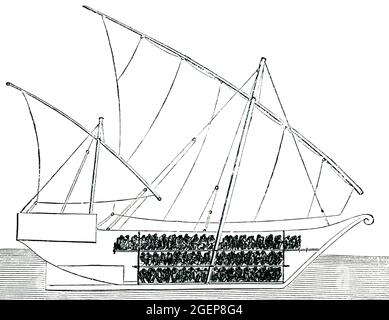 Illustration showing the human cargo of a slave ship Stock Photo - Alamy