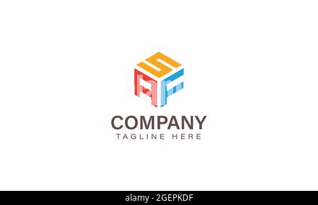 SAF logo. SAF letter. SAF letter logo design. Initials SAF logo linked ...
