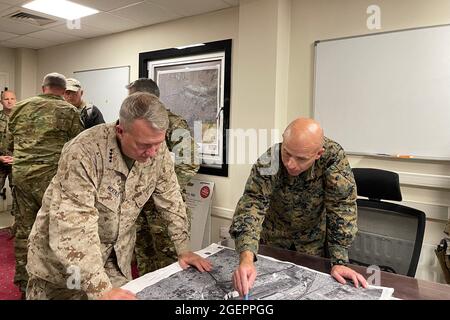 U.S. Marine Corps Brigadier General Austin E. Renforth, Commanding ...