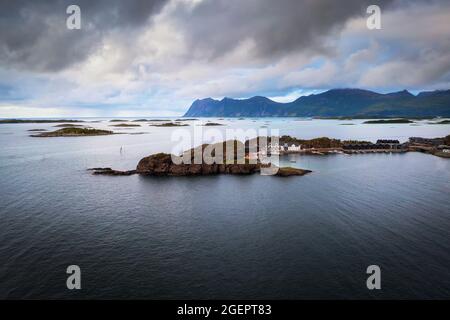 Aerial view of Senja island, Norway Stock Photo - Alamy