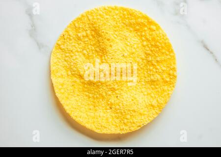 Plain Papadam, Poppadom, Popodum, Papad, Papadums on a White Background ...