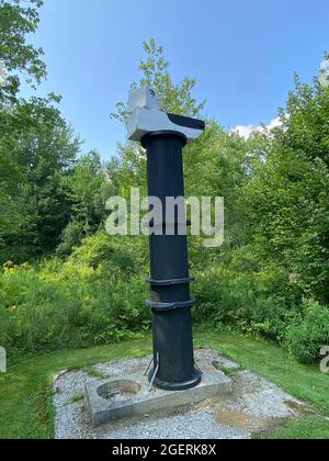 Langlais Sculpture Preserve Cushing Maine Stock Photo - Alamy