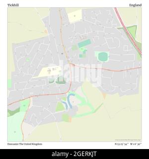 Road Map of Doncaster, England Stock Photo - Alamy