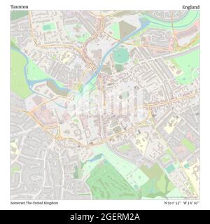 Road Map of Taunton, Somerset, England Stock Photo - Alamy
