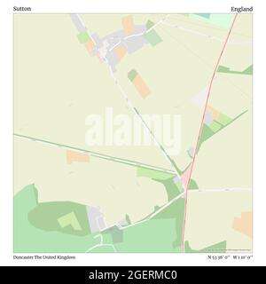 Road Map of Doncaster, England Stock Photo - Alamy