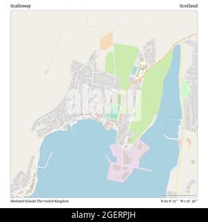 Road Map of Shetland Islands, Scotland Stock Photo - Alamy