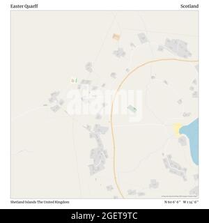 Road Map of Shetland Islands, Scotland Stock Photo - Alamy