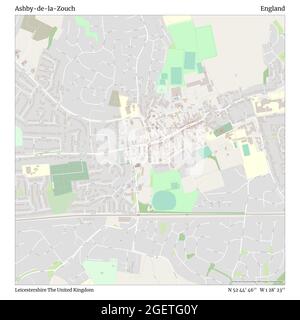 A map of Ashby de la Zouch Castle, Leiestershire England UK Stock Photo ...