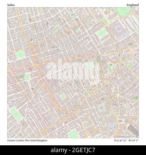 A map of Soho, London Stock Photo - Alamy