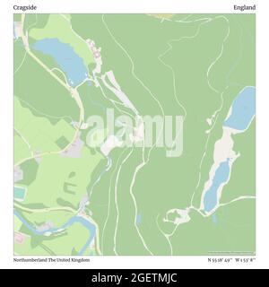 map on wall Cragside Northumberland UK Stock Photo - Alamy