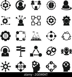 Business adaptability, soft skill and strategy of employee. Tiny people ...