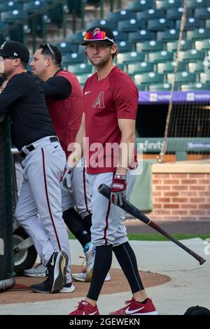 DENVER, CO - AUGUST 16: Arizona Diamondbacks Pitcher Kyle Nelson (50 ...