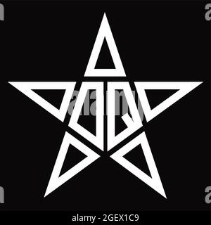 OQ Logo monogram with line style negative space on blackground Stock Vector Image & Art - Alamy