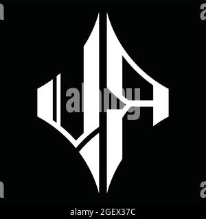 RV Logo monogram with star shape on blackground design template Stock ...