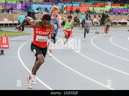Nairobi, Kenya. 21st Aug, 2021. Anthony Pesela (C) of Botswana ...