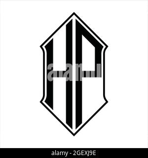 HP Logo Design Vector Template. Initial Luxury Letter HP Vector ...