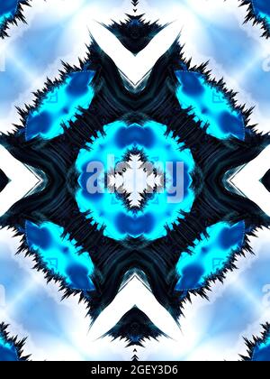 Watercolor neon cyan deep blue black ink square natural photo quality ...