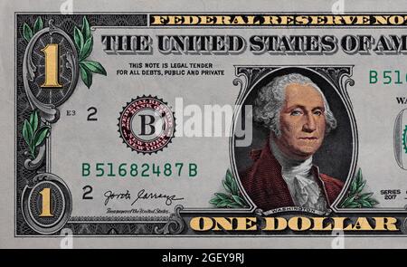 Colorized front side of 1 dollar Banknote for design purpose Stock ...
