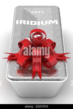The highest standard iridium bar. One ingot of 999.9 Fine Iridium bar ...