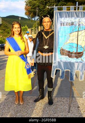 Seborga, Italy - August 20, 2021: Principality of Seborga, national Day ...