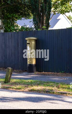 Poole Dorset, UK. 22nd August 2021. A George VI postbox post box in ...