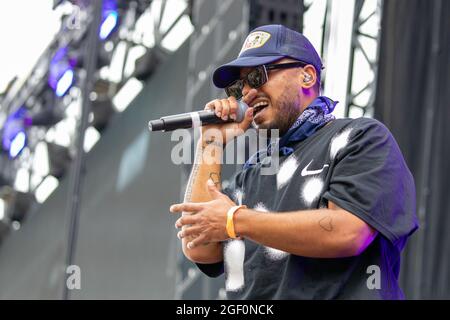 Joey Purp (Joseph Davis) during the Lyrical Lemonade Summer Smash Music ...