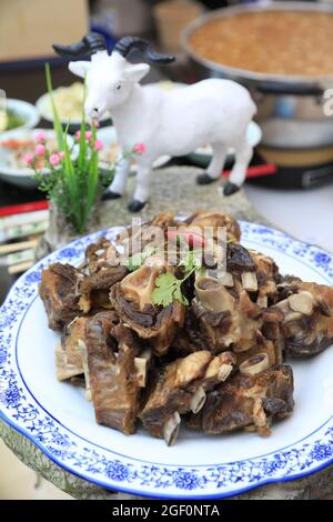 Air drying lamb chop is a kind of food Stock Photo - Alamy