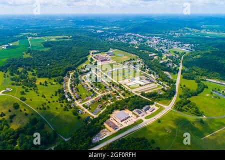 Brookville Dam and spillway Lake in Indiana Stock Photo - Alamy