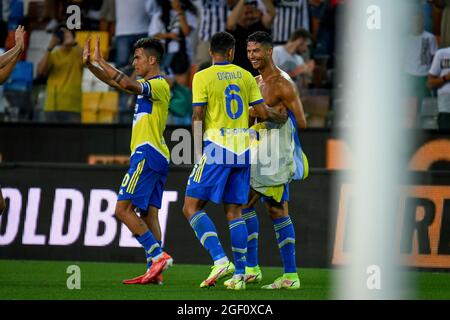Cristiano Ronaldo of Juventus celebrates after scoring a goal on ...