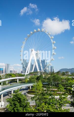 The light of the Bay Area, a ferris wheel erected at the Bao¡¯an ...