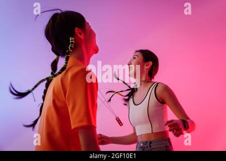 Personality lively young girls Stock Photo - Alamy