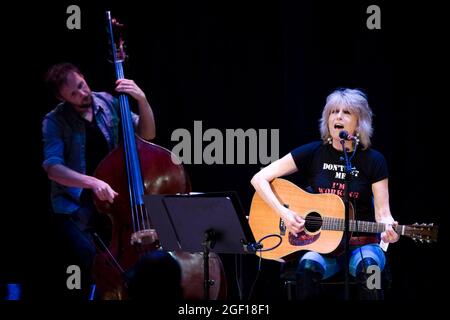 Chrissie Hynde performs at the Queens Hall in Edinburgh, during the ...