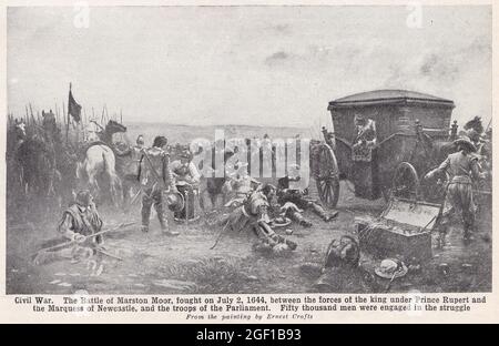 Battle of Marston Moor in 1644 diagram, Marston Moor Stock Photo - Alamy