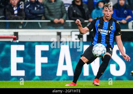 BRUGGE, BELGIUM - AUGUST 22: Tibo Persyn of Club Brugge during the ...
