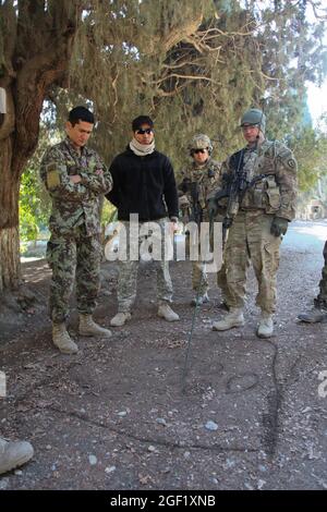 U.S. Army 1st Lt. Mark Ehlers, the leader of 1st Platoon, Bravo Troop ...