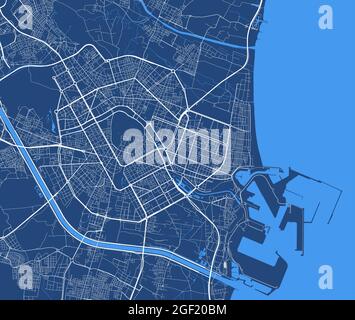 Valencia map. Detailed map of Valencia city administrative area ...