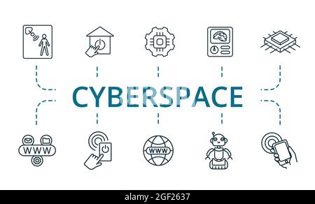 Sensors icon set. Contains editable icons theme such as alcohol sensor ...