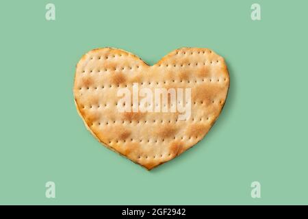Heart shaped matza bread background Stock Photo - Alamy