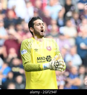 Scotland goalkeeper Craig Gordon #21 and goalkeeper Angus Gunn #1 shake ...