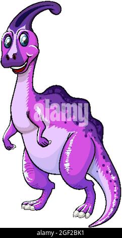 A Parasaurus dinosaur cartoon character illustration Stock Vector Image ...